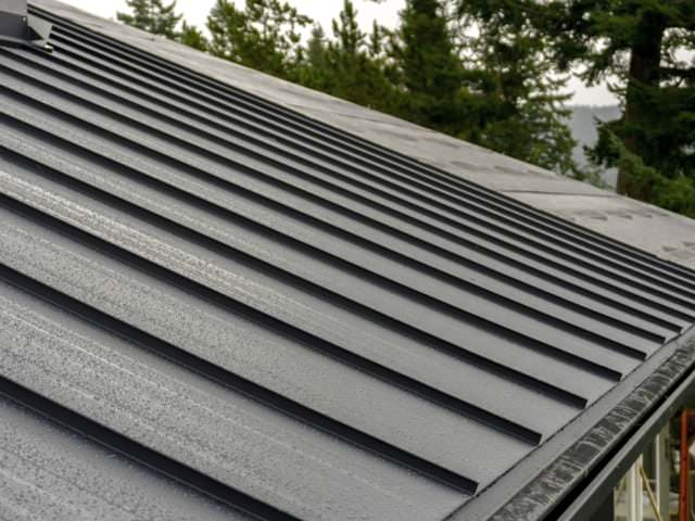 Halfmoon Bay, BC - Deep Charcoal Standing Seam — Interlock Metal Roofing