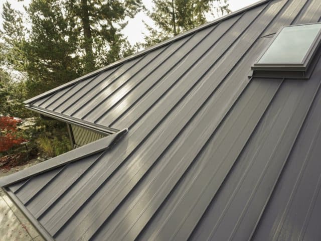 Halfmoon Bay, BC - Deep Charcoal Standing Seam — Interlock Metal Roofing